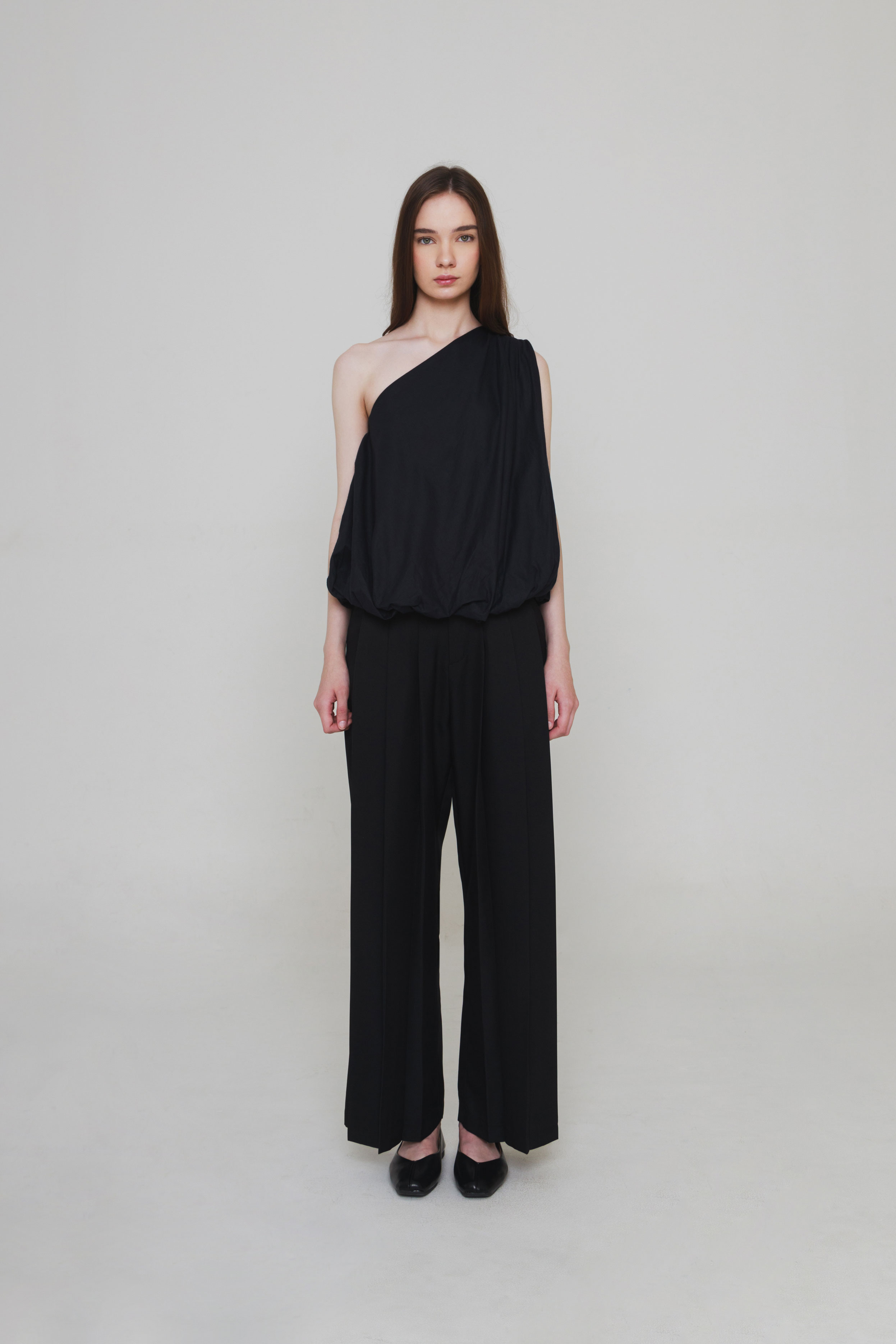Gigi Balloon Top In Black | Morningsol