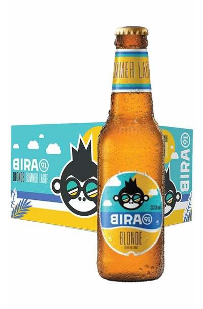 Beer BIR Bira 91 Lager Pint 330ml X24 /DUS Bottle Pack | Winecartel
