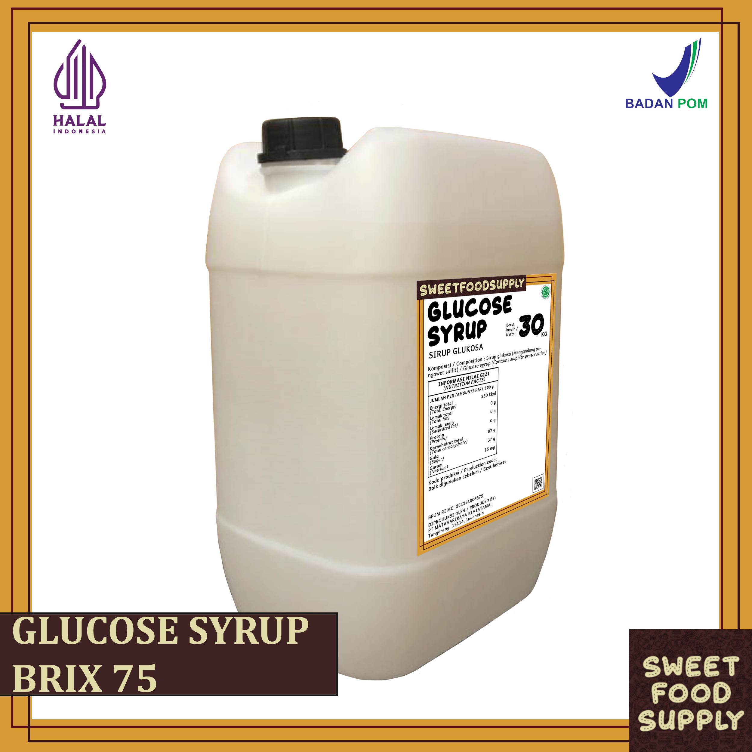 GLUCOSE SYRUP BRIX 75 30KG | Sweet Food Supply