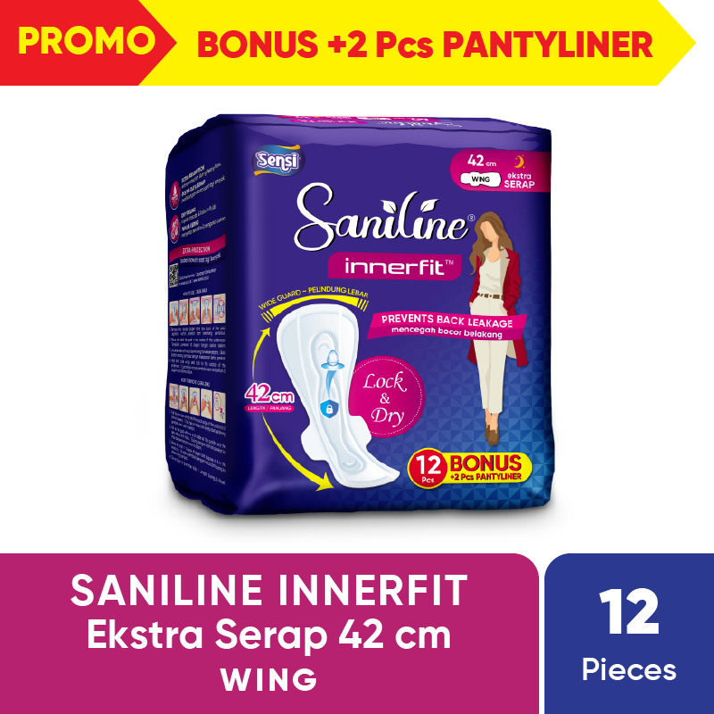 SANILINE INNERFIT Ekstra Serap W-42cm 12's | Sensi Indonesia Official Online Shop