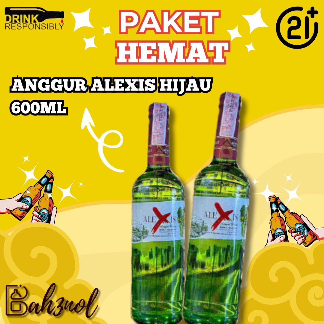 [PAKET] 2 BOTOL Alexis Hijau | Bah3nol
