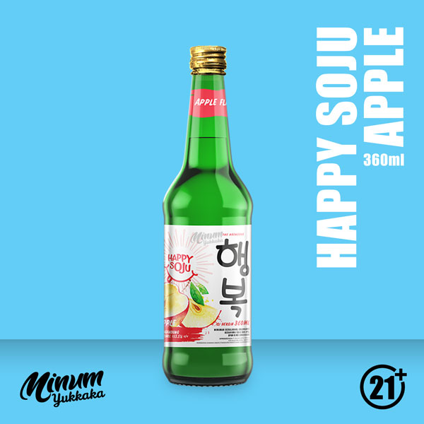 Happy Soju Apple 360ml | Minum Yuk Kaka