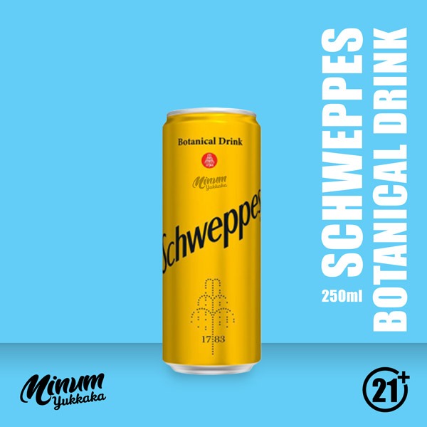 Schweppes Botanical Drink Kaleng 250ml | Minum Yuk Kaka