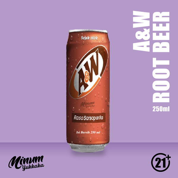 A&W Root Beer Kaleng 250ml | Minum Yuk Kaka