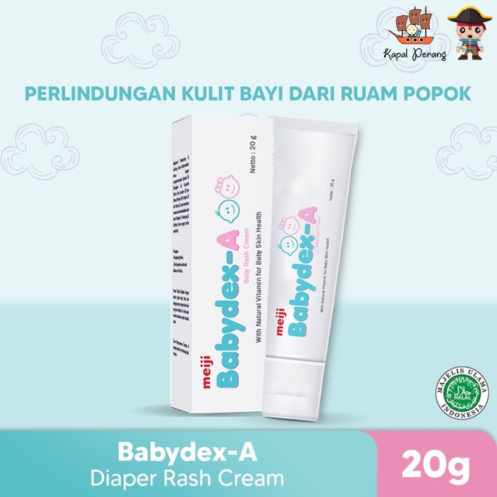 Babydex-A Diaper Rash Cream 20 gram by Meiji | Raja niaga nusantara