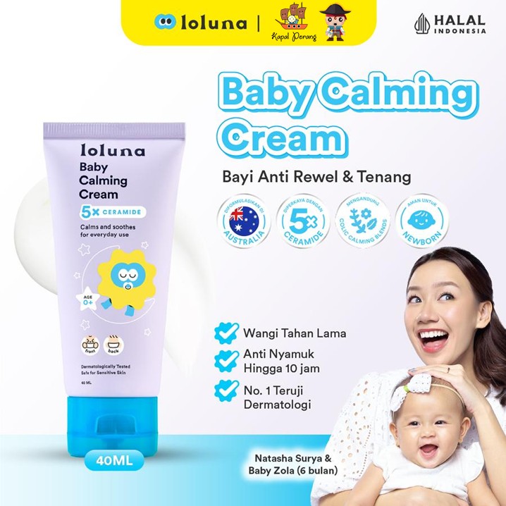 Loluna Baby Calming Cream 40 gram | Raja niaga nusantara