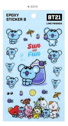 BT21 Epoxy Sticker B Koya | Kpop Station